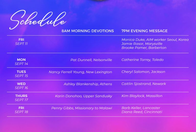 Vision: Ohio Ladies Week - Church of Pentecost