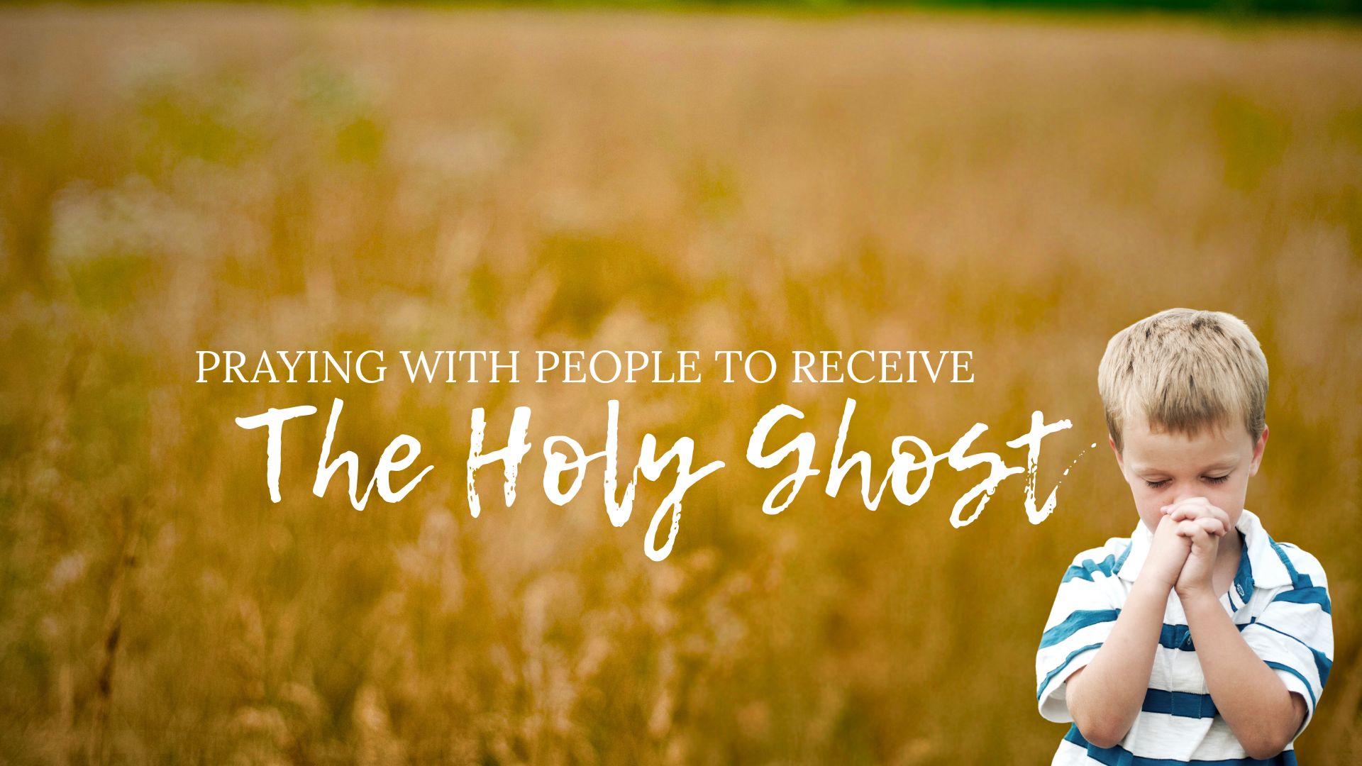 Praying with people to receive the Holy Ghost - Church of Pentecost